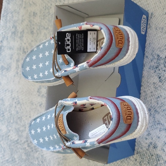 Hey Dude | Shoes | Hey Dude Wally Americana Denim Star | Poshmark